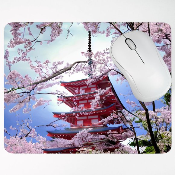 Office | Classic Cherry Blossom Mouse Pad 24 X 2 X 02 Cm Nonslip Rubber ...